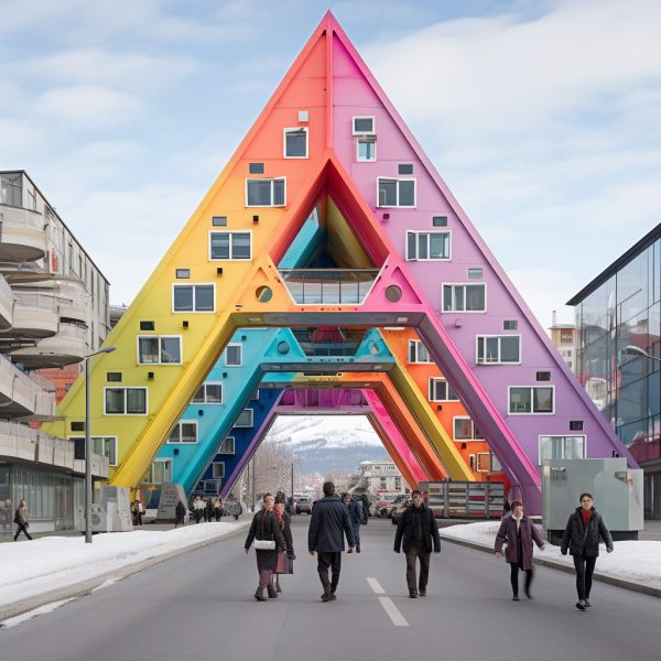 Futuristic Trilateral Bridges - Parametric Architecture