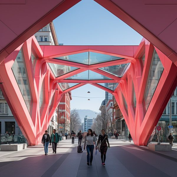 Futuristic Trilateral Bridges - Parametric Architecture