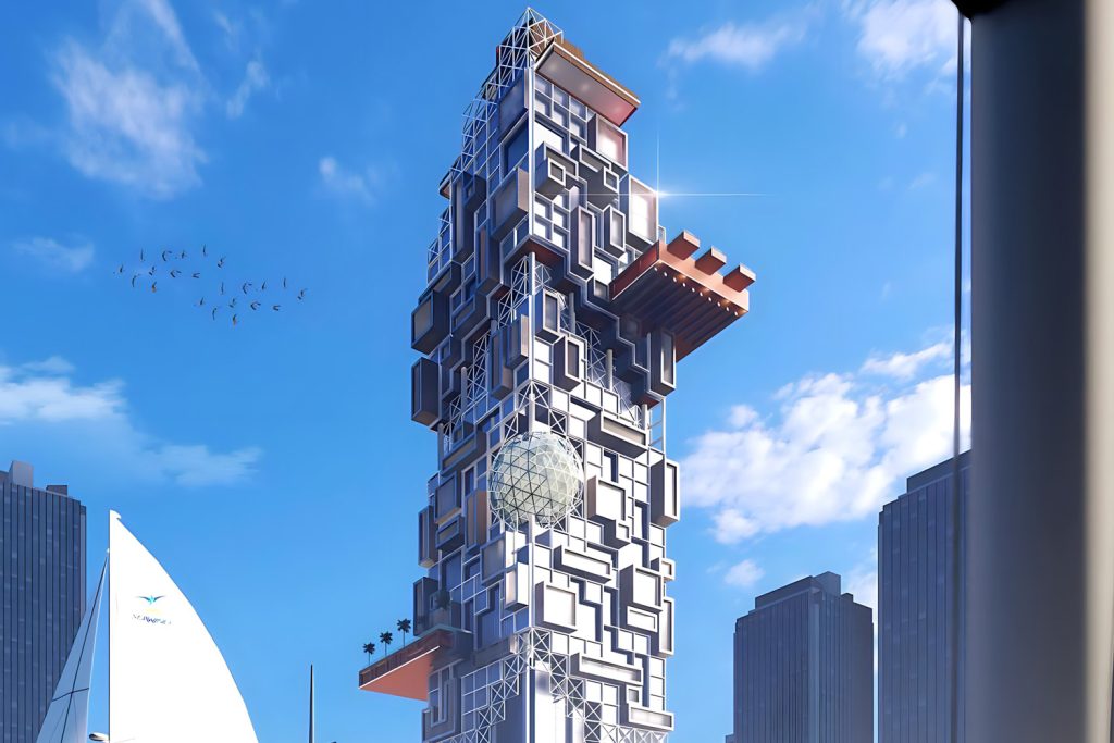 Glitch-skyscraper-3 - Parametric Architecture