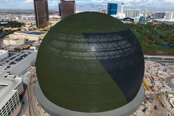 The biggest spherical structure in the world has been revealed in Las Vegas