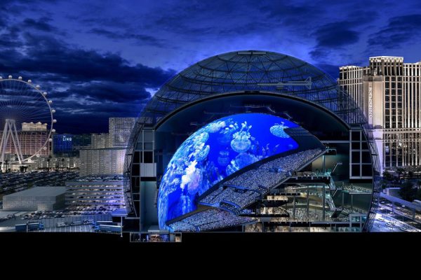 The biggest spherical structure in the world has been revealed in Las Vegas