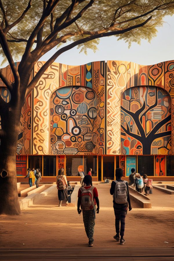 Rolo's educational centers blend African art, architecture with AI