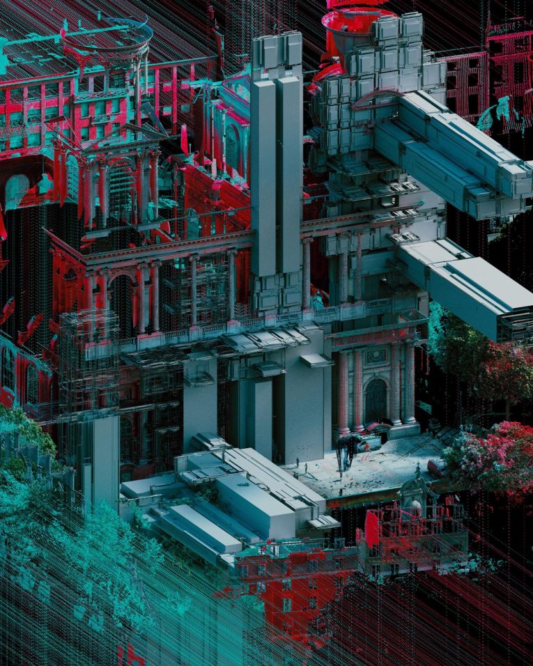 Spatial Fragmentations with Houdini- Studio Mümün Keser