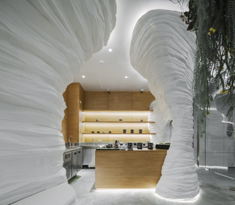 KSANA Tea House: Time, harmony, escape from chaos concept