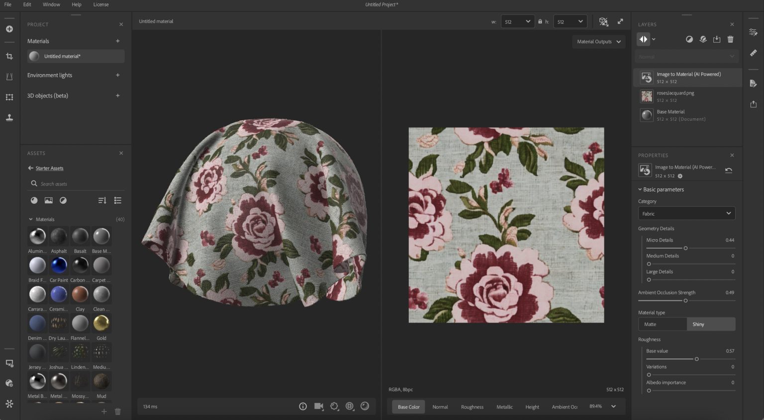 Substance 3D Sampler 4.2 releases AI-powered Image to Material
