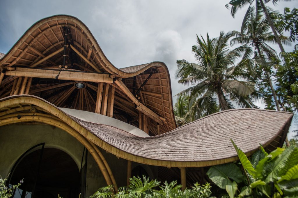 Yoga & Spa Ubud: Bamboo arches frame panoramic views