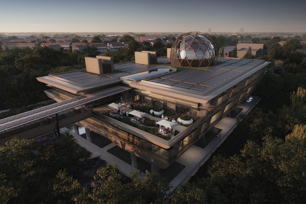 Reveals designs for the Ellison Institute of Technology campus