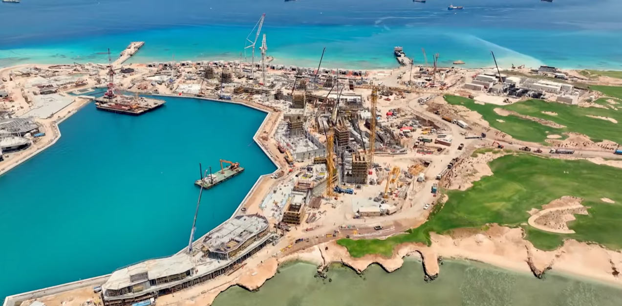 NEOM released a new construction progress video