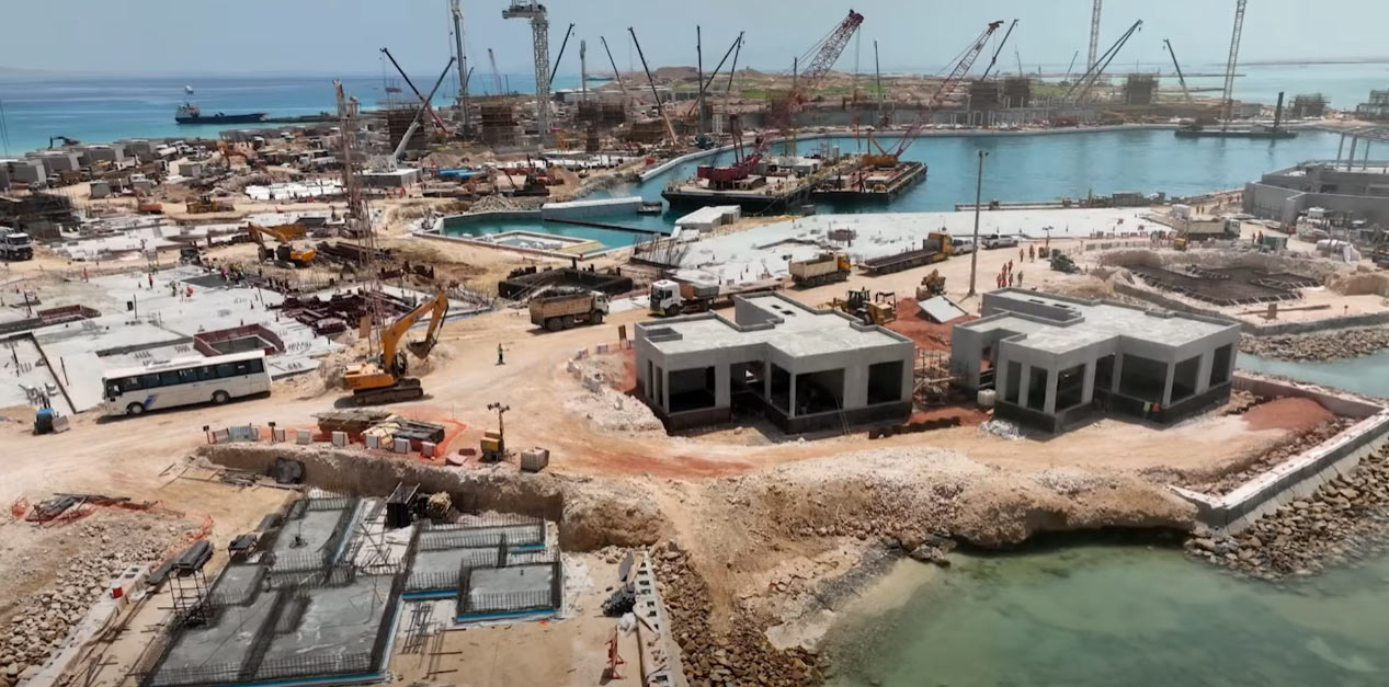 NEOM released a new construction progress video