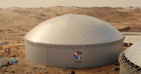 NEOM released a new construction progress video