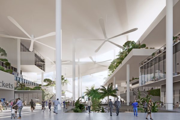 Deep Sea Museum features a stepped roof that serves as a park with greenery