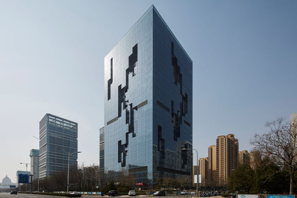 Crystal transforms with lights at night, locals call it a "rising dragon"