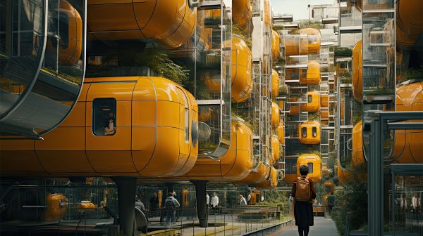 Capsule Towers provide comfortable living and reshape