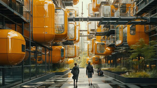 Capsule Towers provide comfortable living and reshape