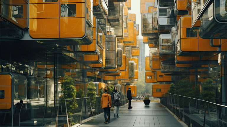 Capsule Towers provide comfortable living and reshape