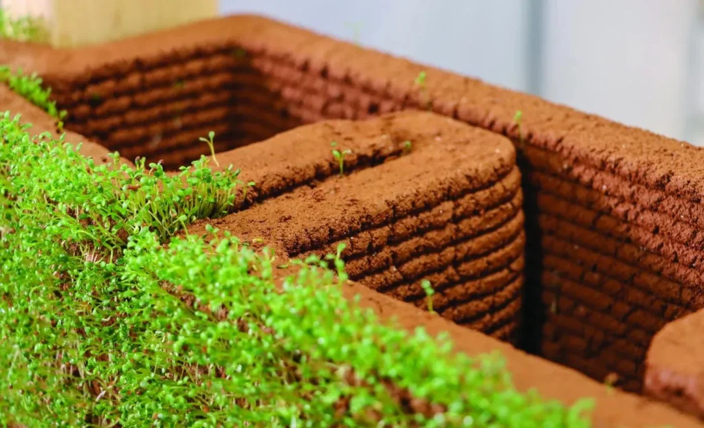 3D-Printed Soil Wall Sprout Greenery at Venice Biennale 2025