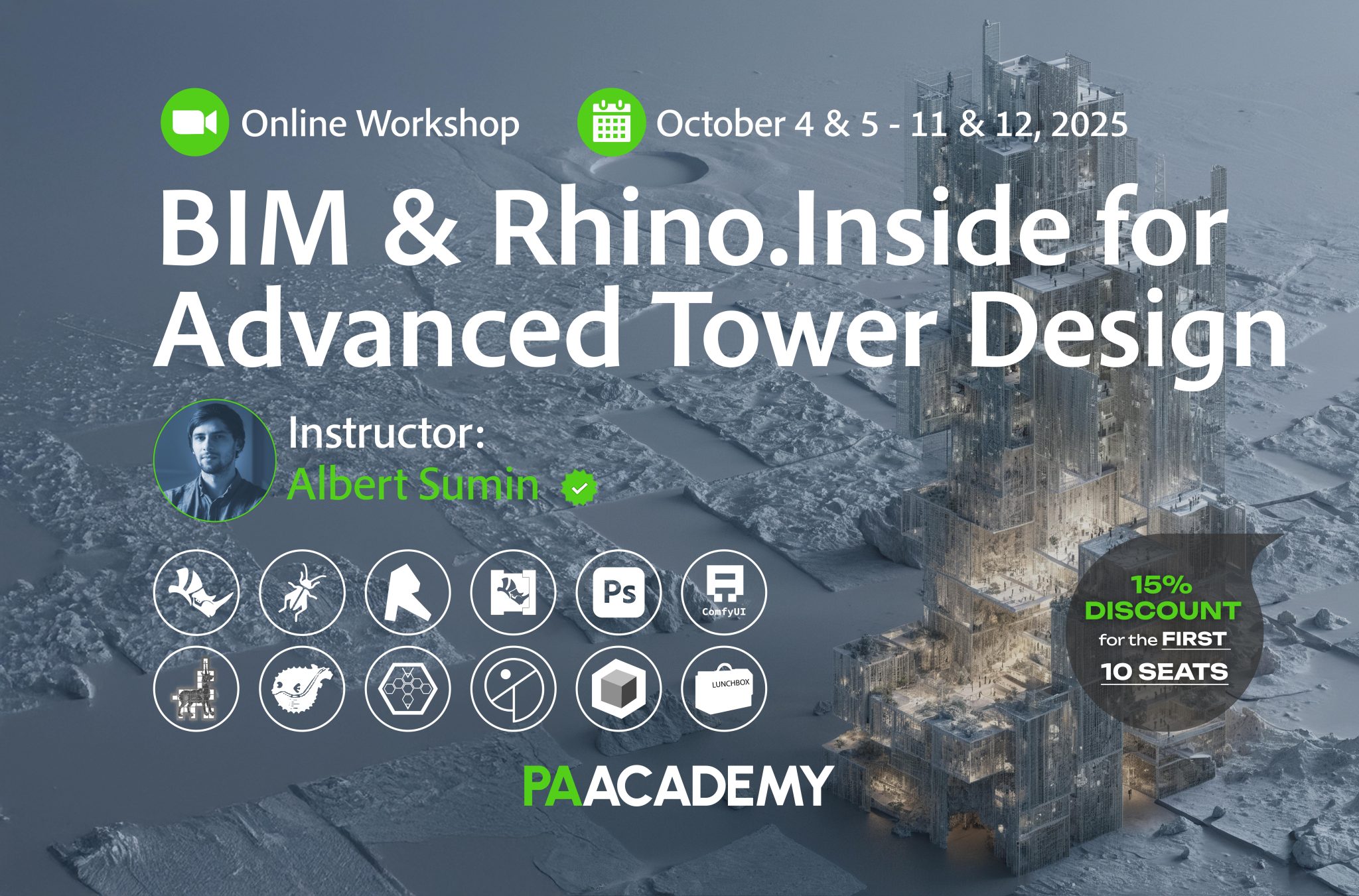 BIM & Rhino.Inside for Advanced Tower Design