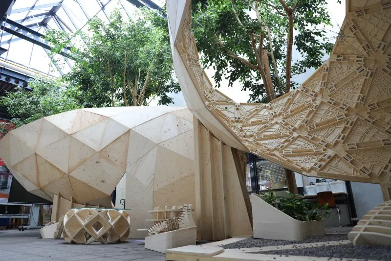 Shellscape Pavilion – Merging Biomimicry, Robotics, and Circular Design