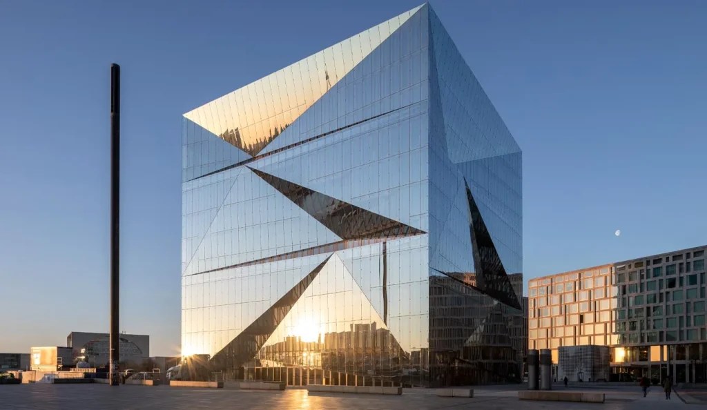 A Sculptural, Sustainable Cube Rises as Berlin’s Smartest Building