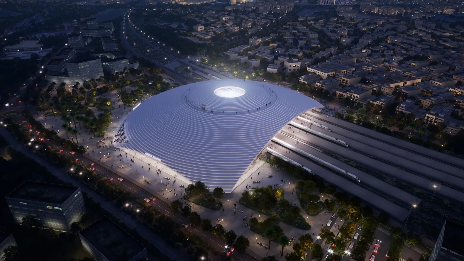 OUALALOU+CHOI Wins Design for Casablanca's New Casa Sud Train Station