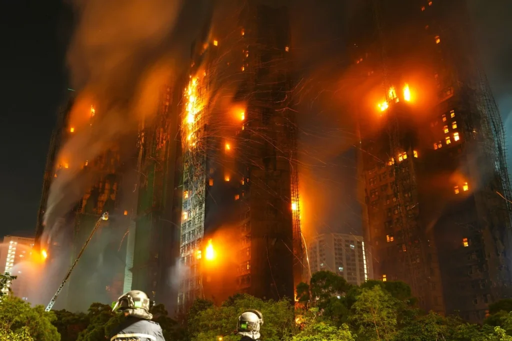Hong Kong High-Rise Fire: Three Arrested Over Blaze Linked to Flammable ...